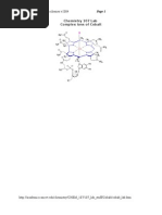 Cobalt Complex Color Variations Lab Report | PDF | Coordination Complex ...
