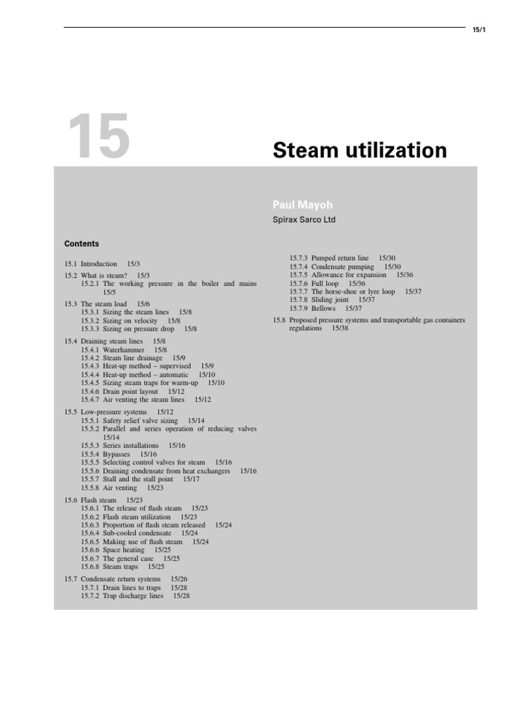 Steam Pipe Sizing VG | PDF | Steam | Boiler