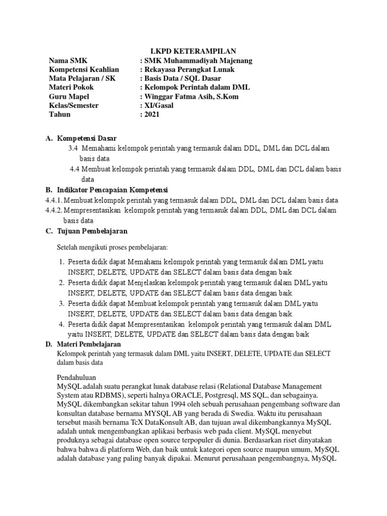 LKPD DML | PDF | Komputer