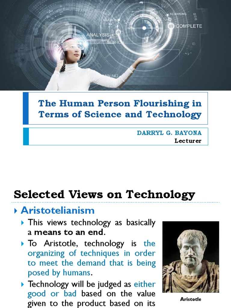 The Impact of Technology on Views of the Human Person and Flourishing ...