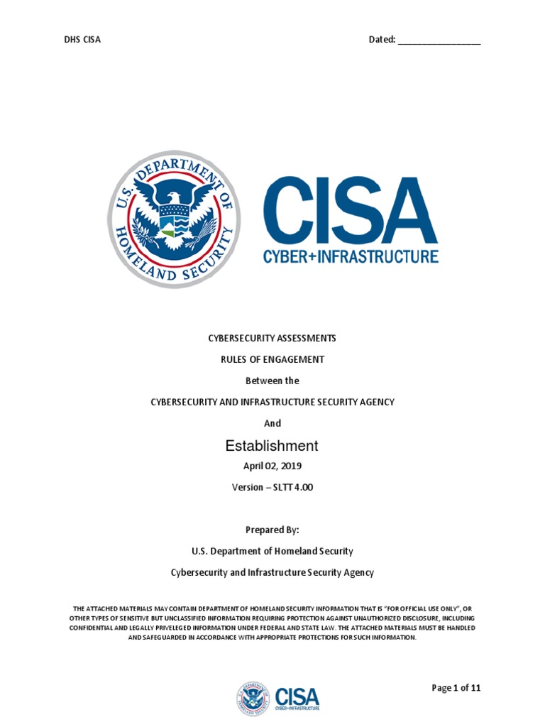 Establishment: Dhs Cisa Dated | PDF | Freedom Of Information Act ...