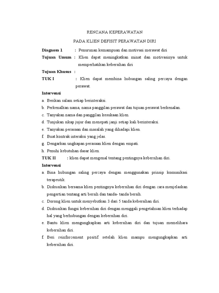 Rencana Keperawatan Jiwa | PDF | Karier & Perkembangan | Kesehatan Holistik