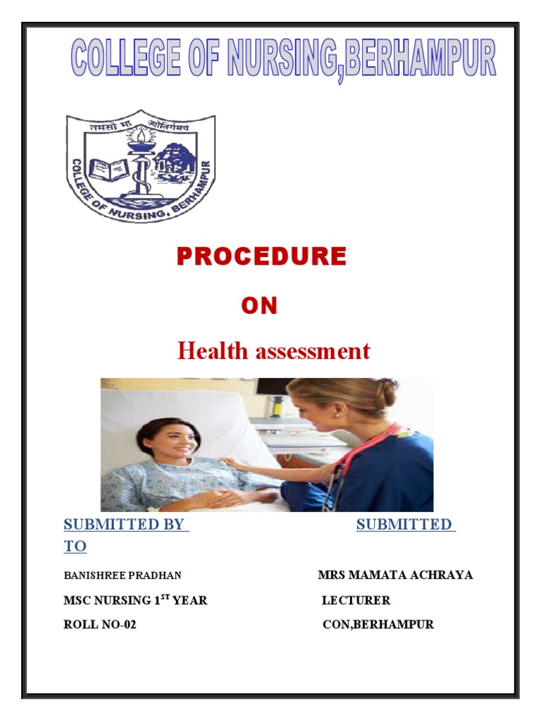 Comprehensive Health Assessment: Procedures, Definitions, Types, Steps ...