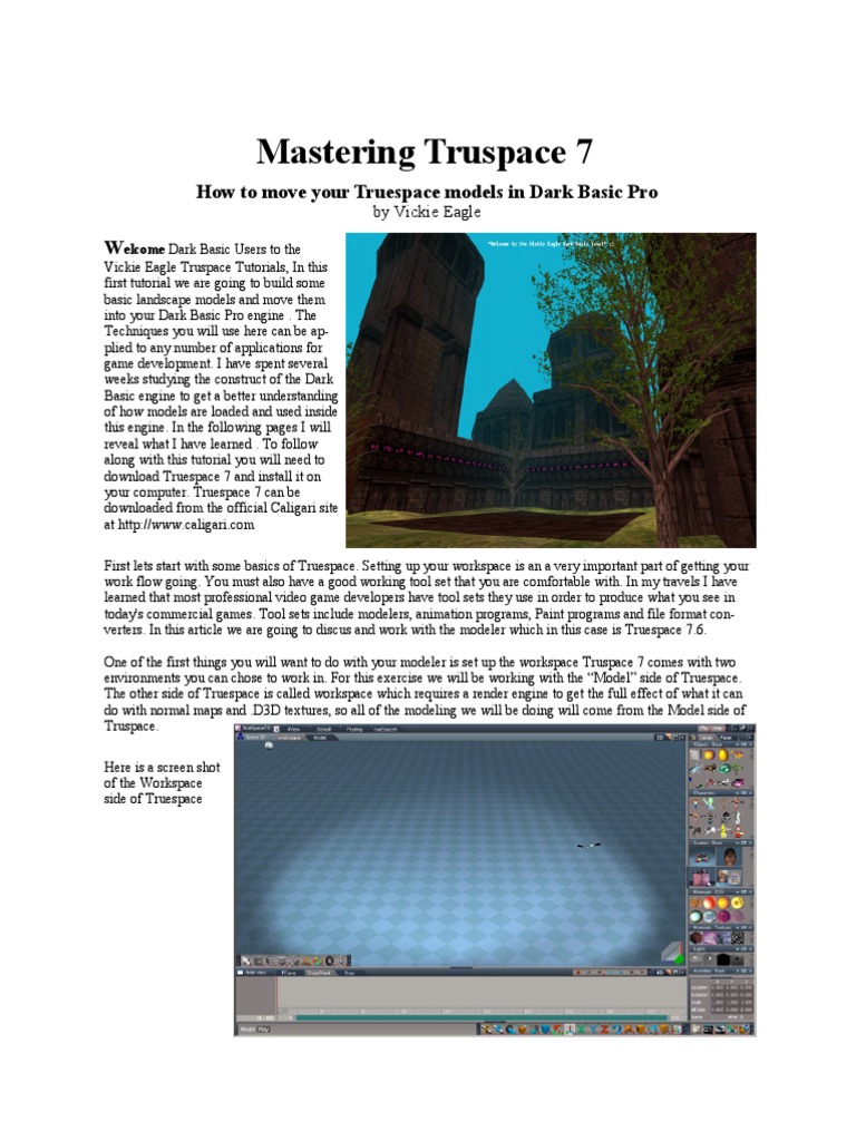 Truespace For DarkBASIC Professional | PDF | Texture Mapping | Shader