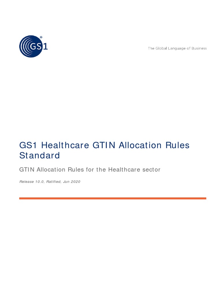 GS1 Healthcare GTIN Allocation Rules | Download Free PDF | Pharmacy ...