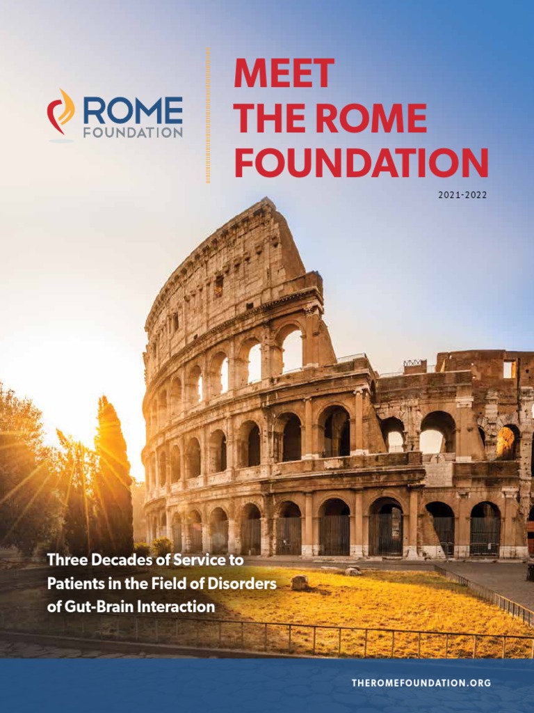 2021 FINAL Rome Foundation - Meet The Foundation Booklet | PDF ...