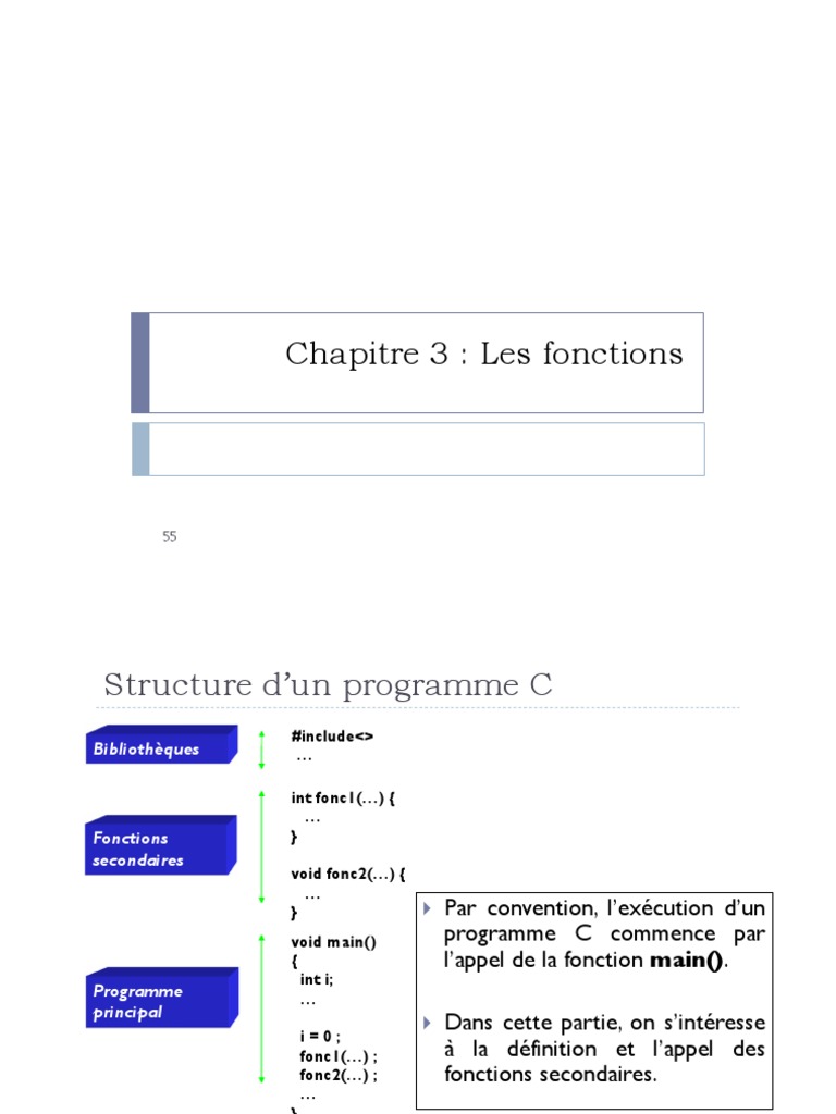 Functions in C Programming Language | PDF | Macro-définition | Variable (informatique)