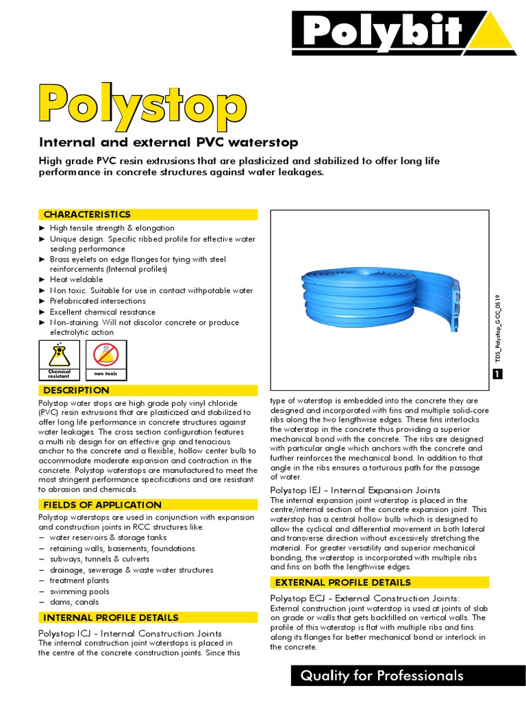 Mea Polybit Tds Polybit Polystop en Mea | PDF | Polyvinyl Chloride ...