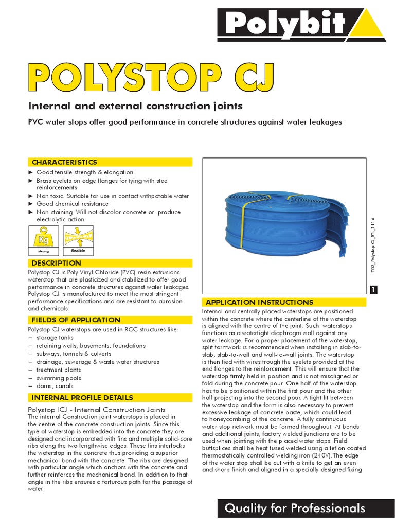 Mea Polybit Tds Polybit Polystop CJ en Mea | PDF | Polyvinyl Chloride ...