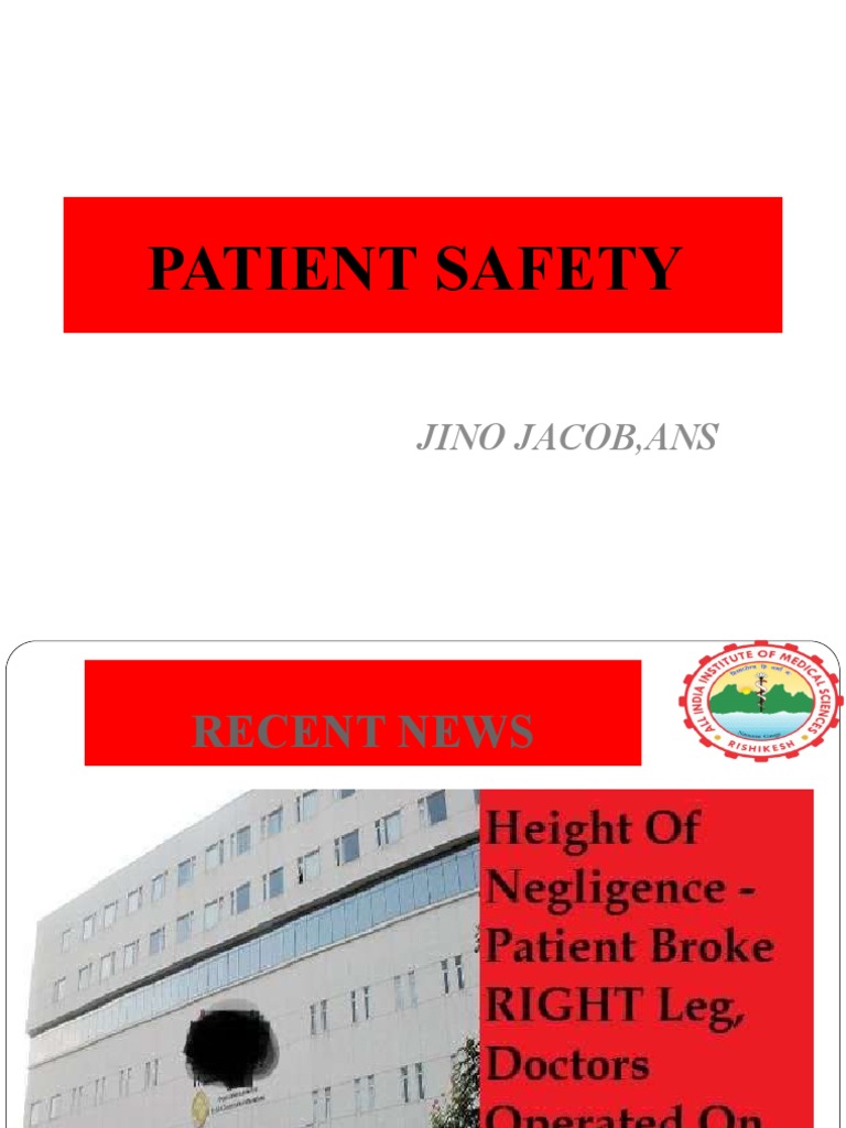 Patient Safety: Minimizing Errors | PDF | Patient Safety | Medical Error