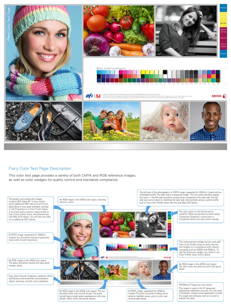 Fiery Color Test Page - Print Sample | PDF | Rgb Color Model | Computer ...