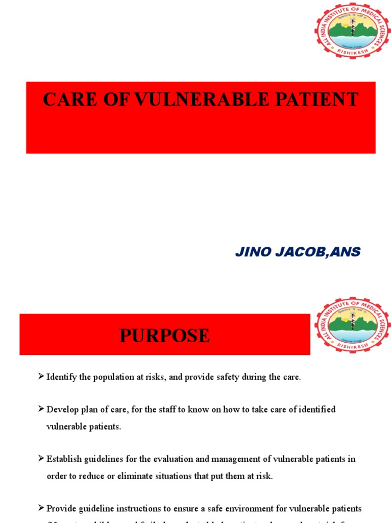 Guidelines for Vulnerable Patient Care | PDF | Patient | Neonatal ...