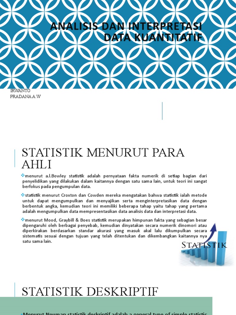 Analisis Dan Interpretasi Data Kuantitatif Pak Enisar | PDF