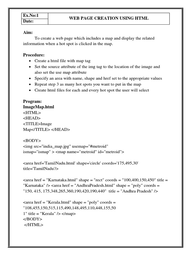 Cs8661-Internet Programming Laboratory | PDF | World Wide Web ...