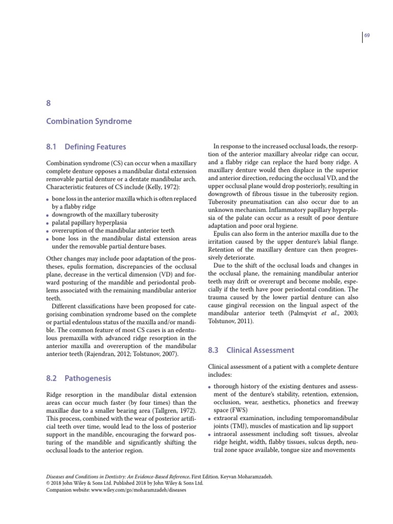 Combination Syndrome | PDF | Dentures | Clinical Medicine