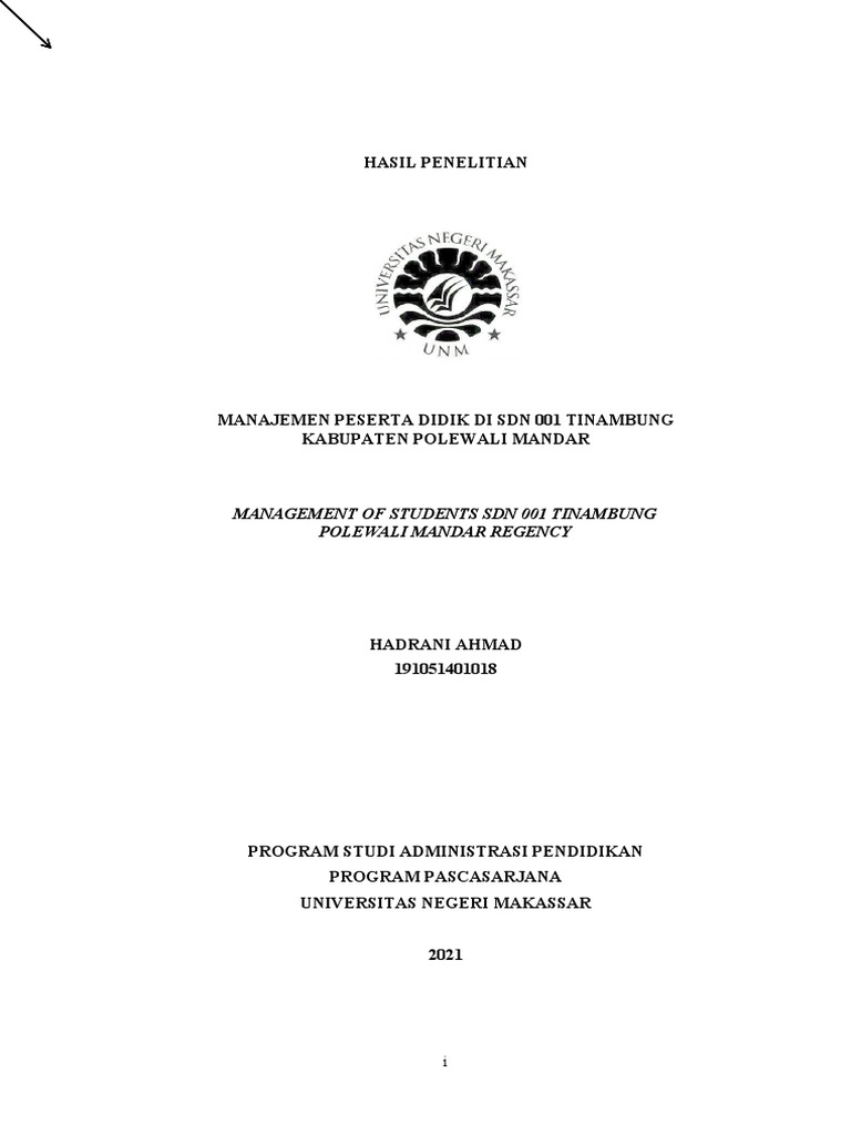 Tesis Hadrani Ahmad 1 | PDF
