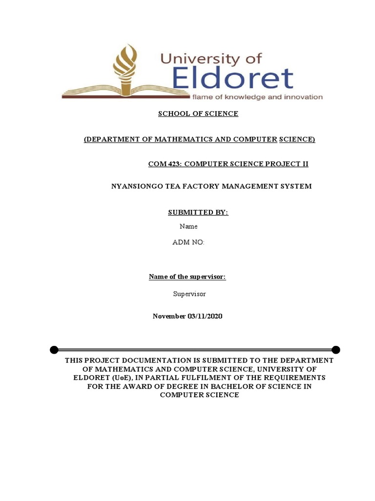 Nyansiongo Tea Factory Management System | PDF | Software Development ...