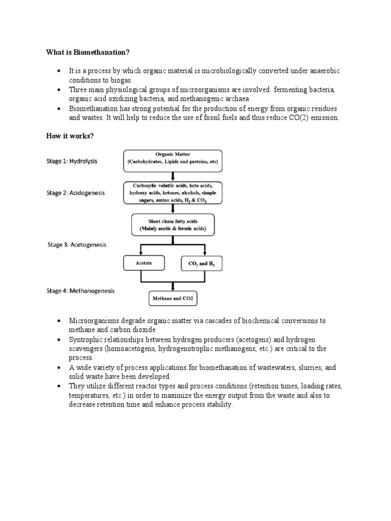 What Is Biomethanation | PDF