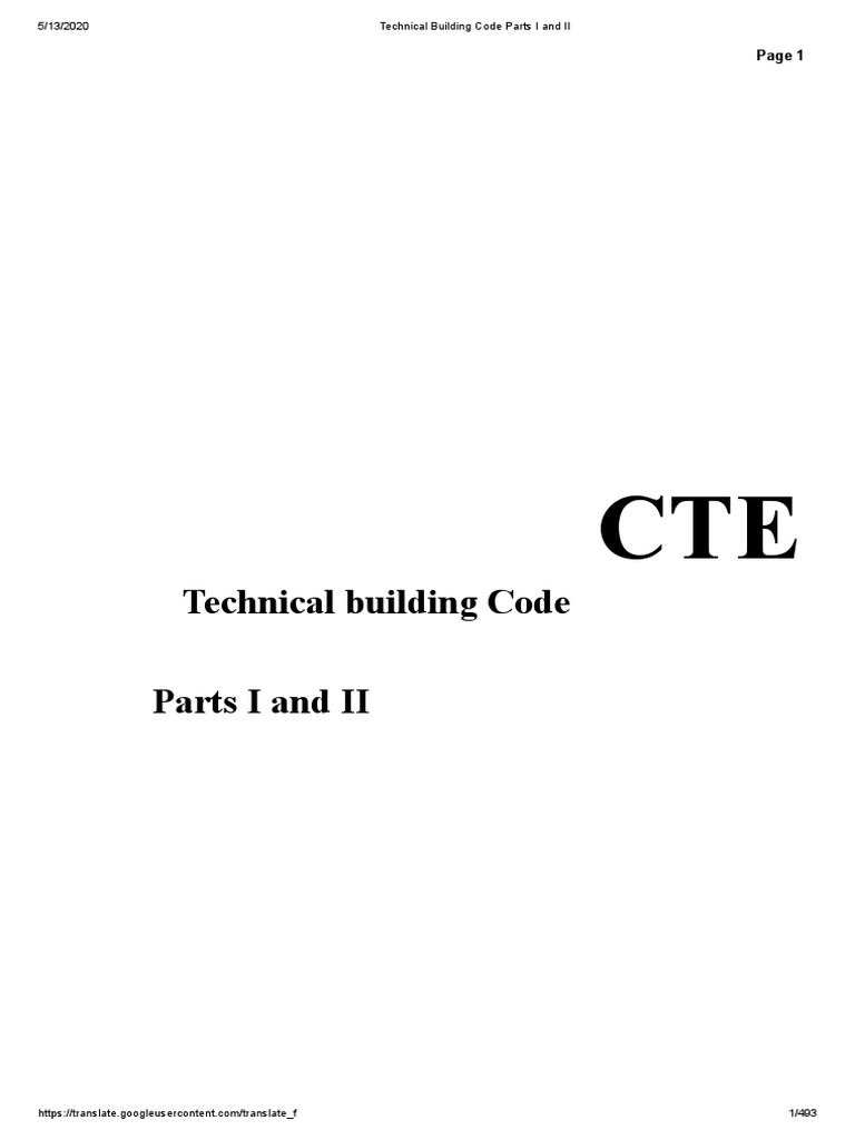 CTE - Technical Building Code | PDF | Verification And Validation ...