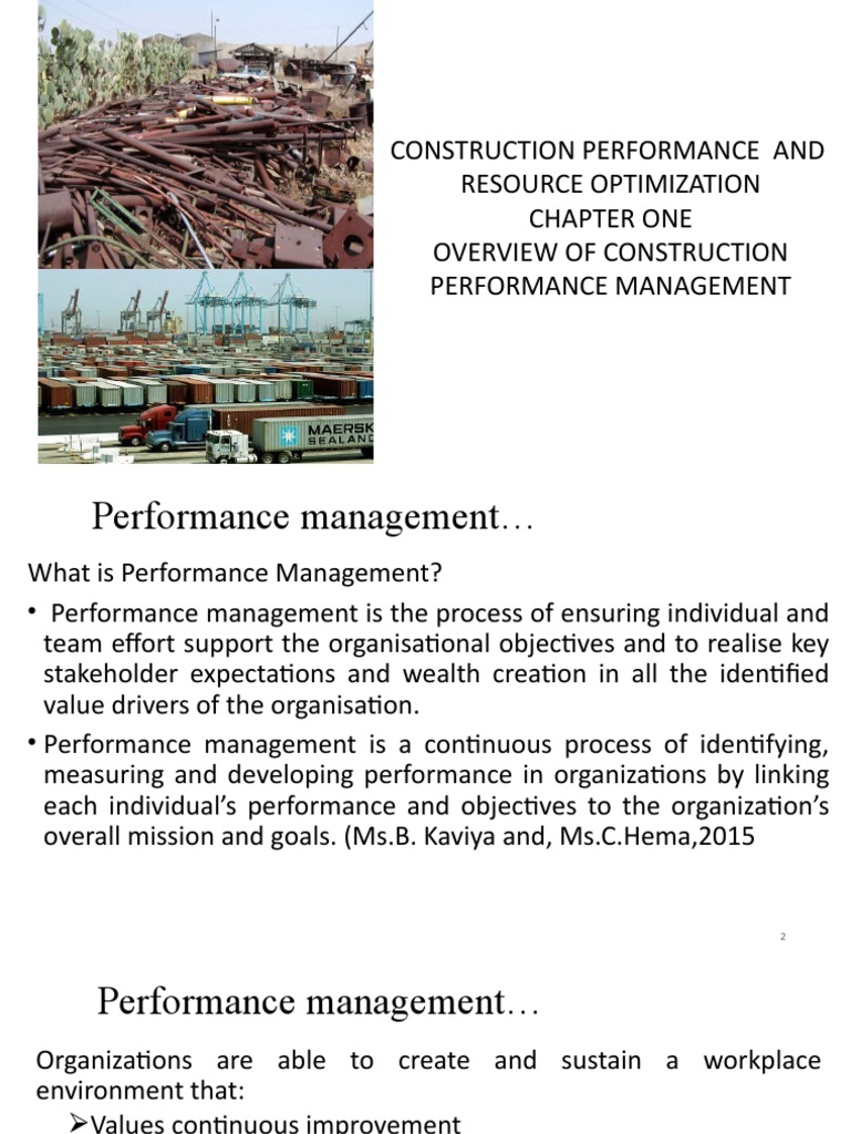 A Comprehensive Overview of Construction Performance Management: Key ...