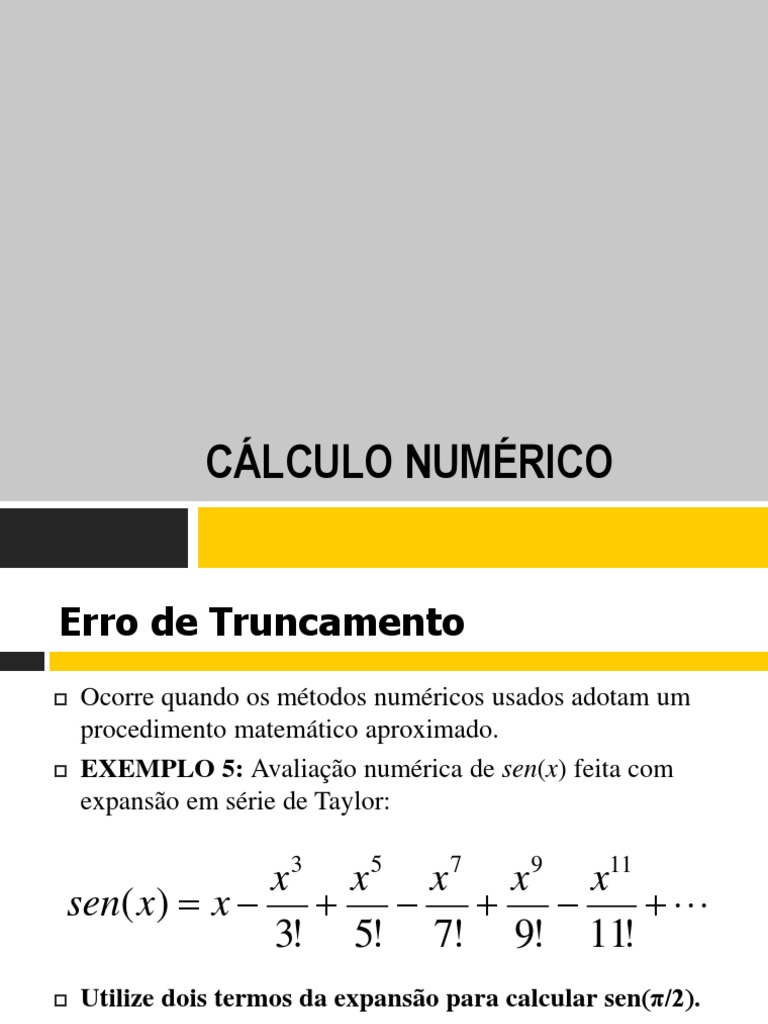 Trabalho1 Erro Truncamento | PDF