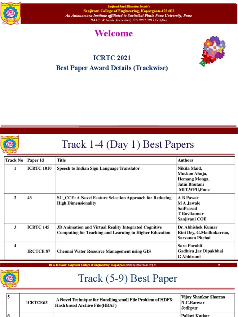 Result ICRTC 2021 | PDF | Computer Science | Computing