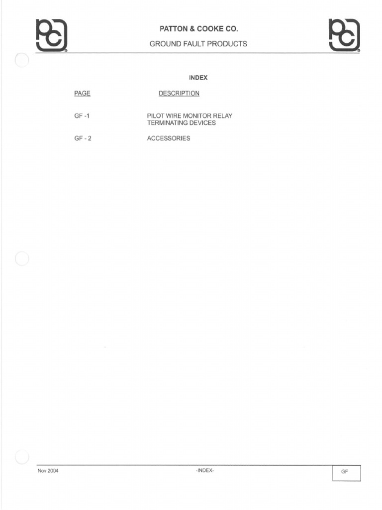 Pilot Wire Monitoring Products | PDF | Business