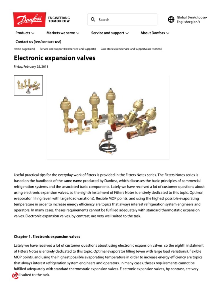 DANFOSS Electronic Expansion Valves | PDF