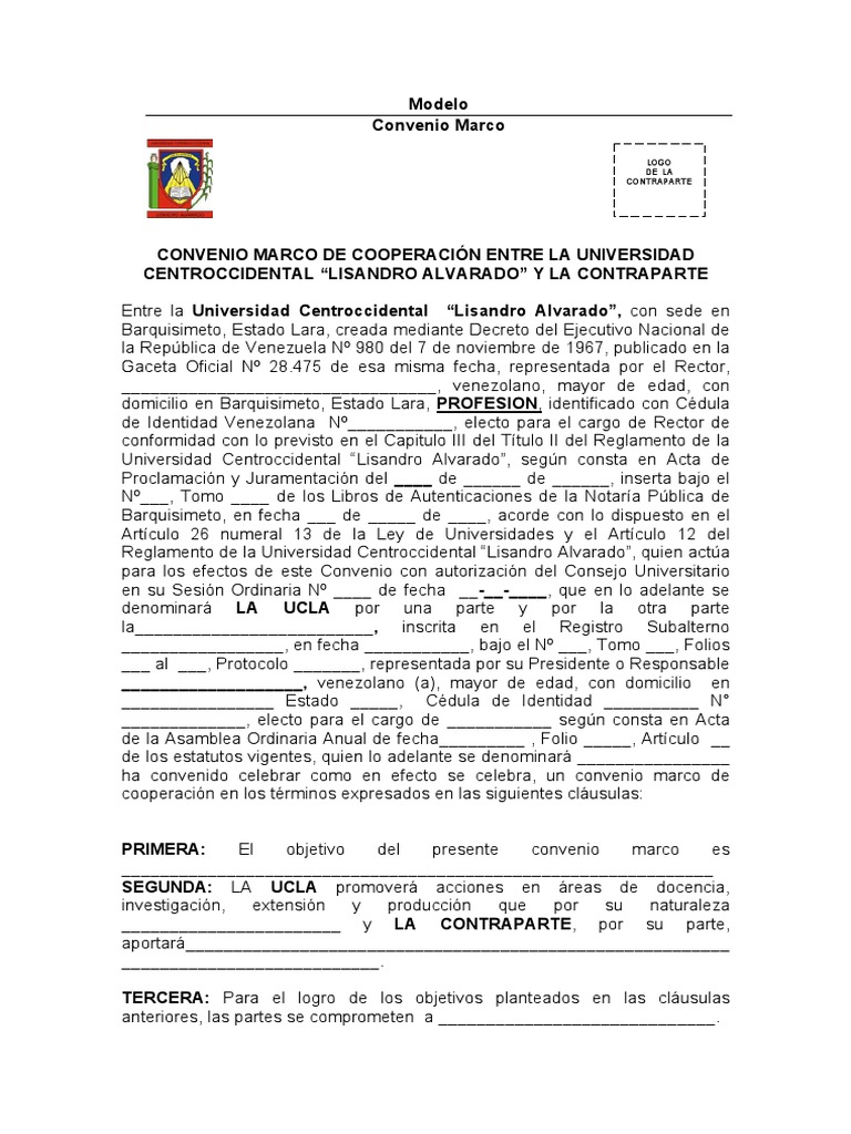 Modelo de Convenios | PDF | Gobierno