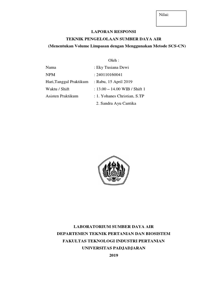Volume Limpasan SCS-CN DAS Brantas | PDF