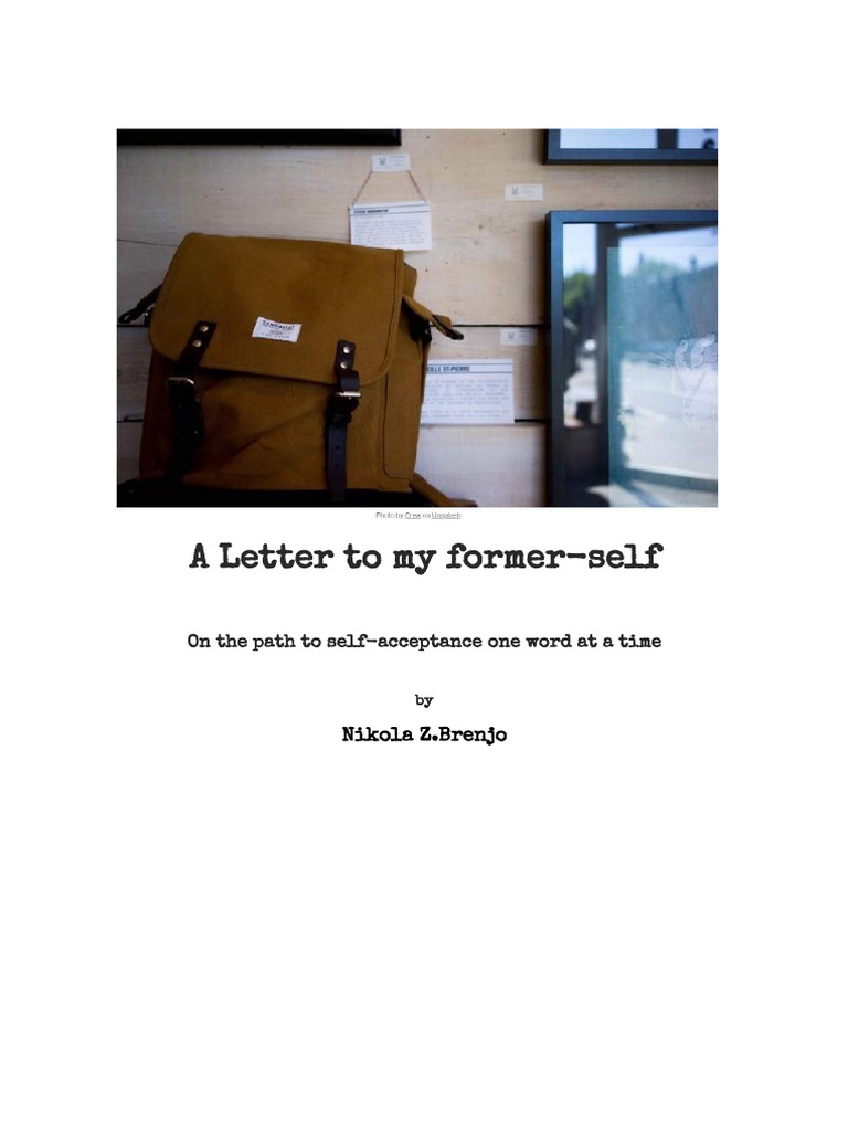 A Letter To My Former-Self-Compressed | PDF