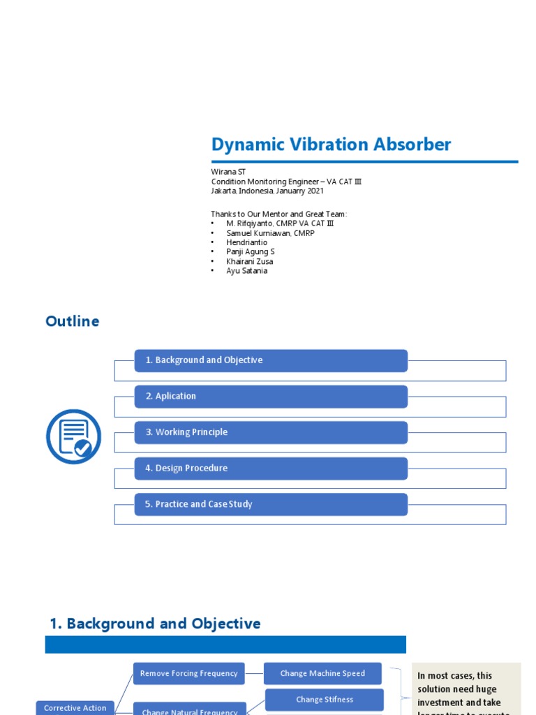 Dynamic Vibration Absorber To Solve Resonance Problem | PDF | Resonance ...