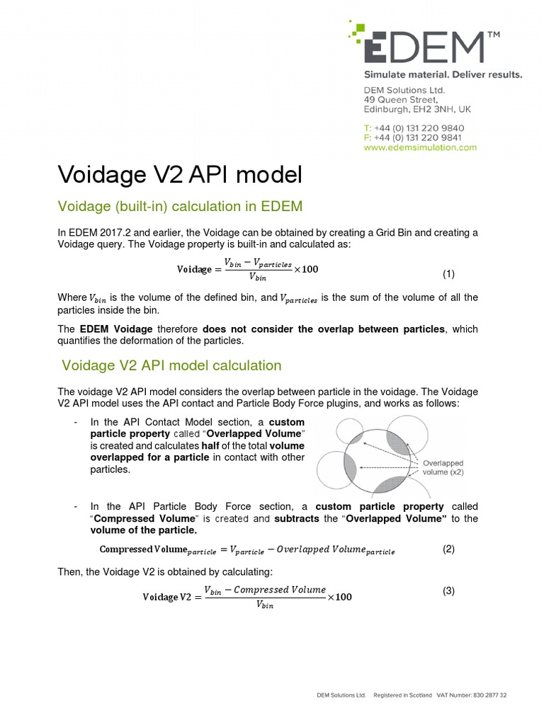 Voidage V2 API Model | PDF | Porosity | Classical Mechanics