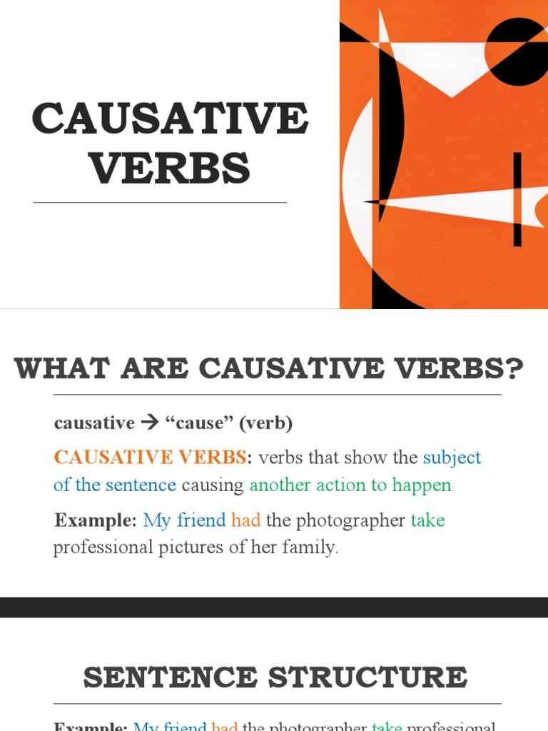 Causative Verbs Presentation | Download Free PDF | Verb | Syntax