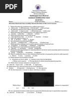 Science 6 1st Periodical Test With Answer Key | PDF | Mixture | Filtration