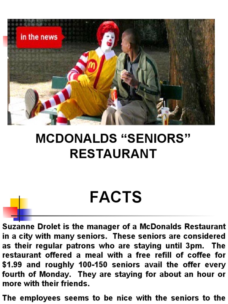 McDonald's Strategy for Senior Patrons | PDF | Mc Donald's | Restaurants