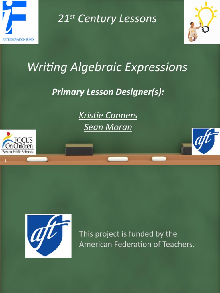 Writing Algebraic Expressions in Math | PDF | Multiplication | Numbers