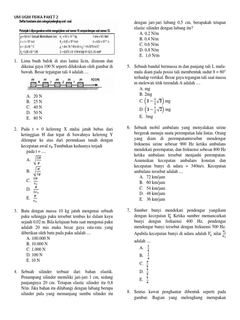 Um Ugm Fisika 2 | PDF