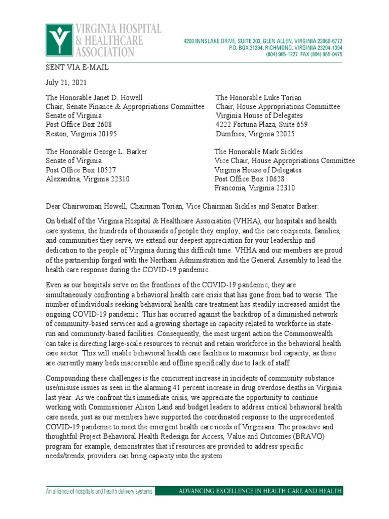 Behavioral Health Proposal Letter 07.21.21 FINAL | Download Free PDF ...