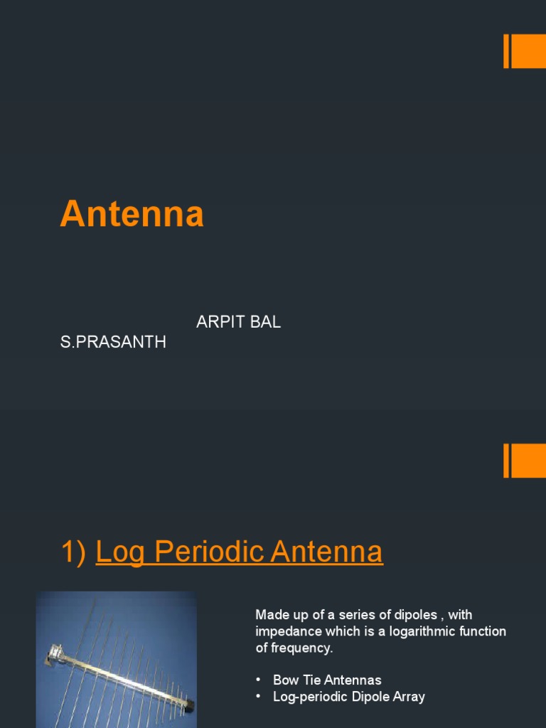 Antenna: Arpit Bal S.Prasanth | PDF | Antenna (Radio) | Oscillation