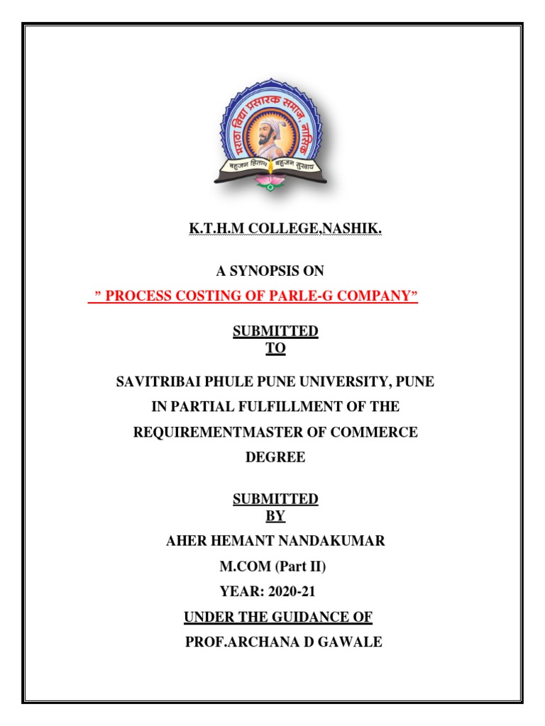 Process Costing of Parle-G Company | PDF | Scientific Method | Science