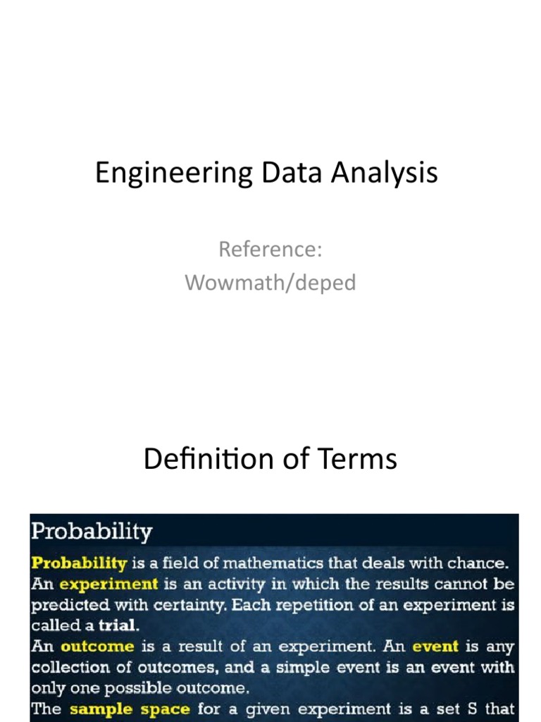 Engineering Data Analysis | PDF