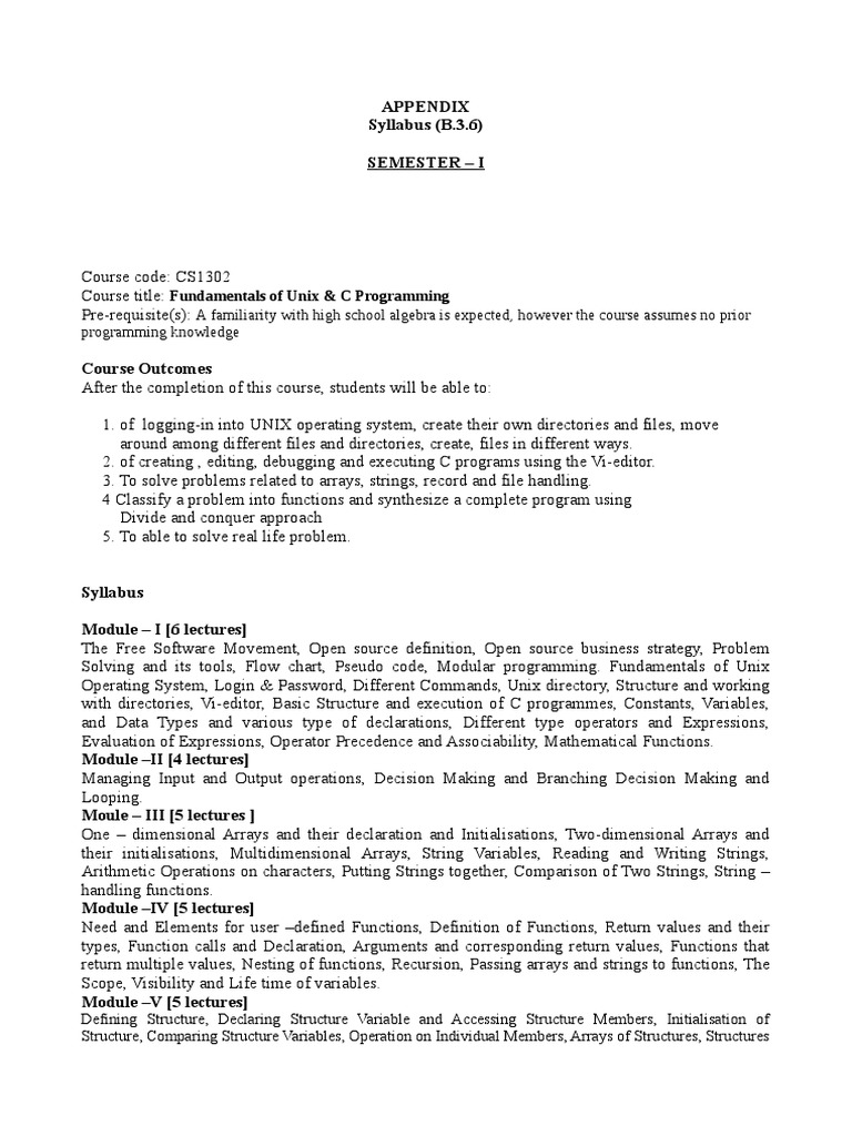 BIT - UG - CS - B - 3 - 6 - Syllabus - Revised by Sabita | PDF ...