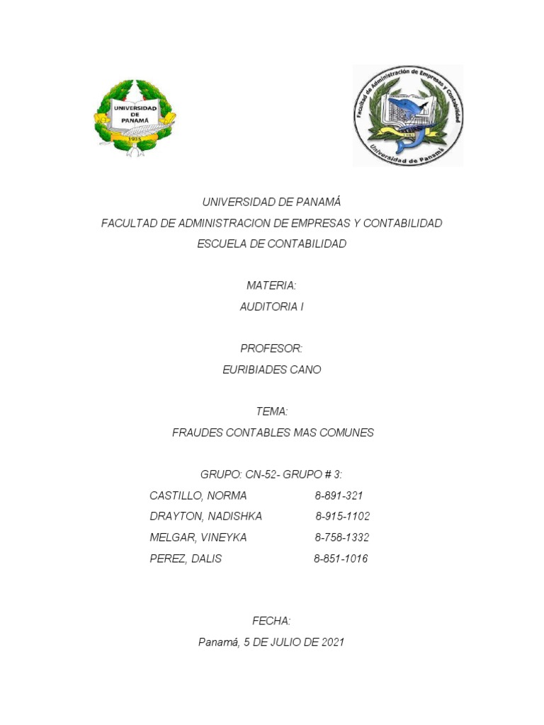 Fraudes Contables Mas Comunes 1 | PDF | Esquema Ponzi | Enron