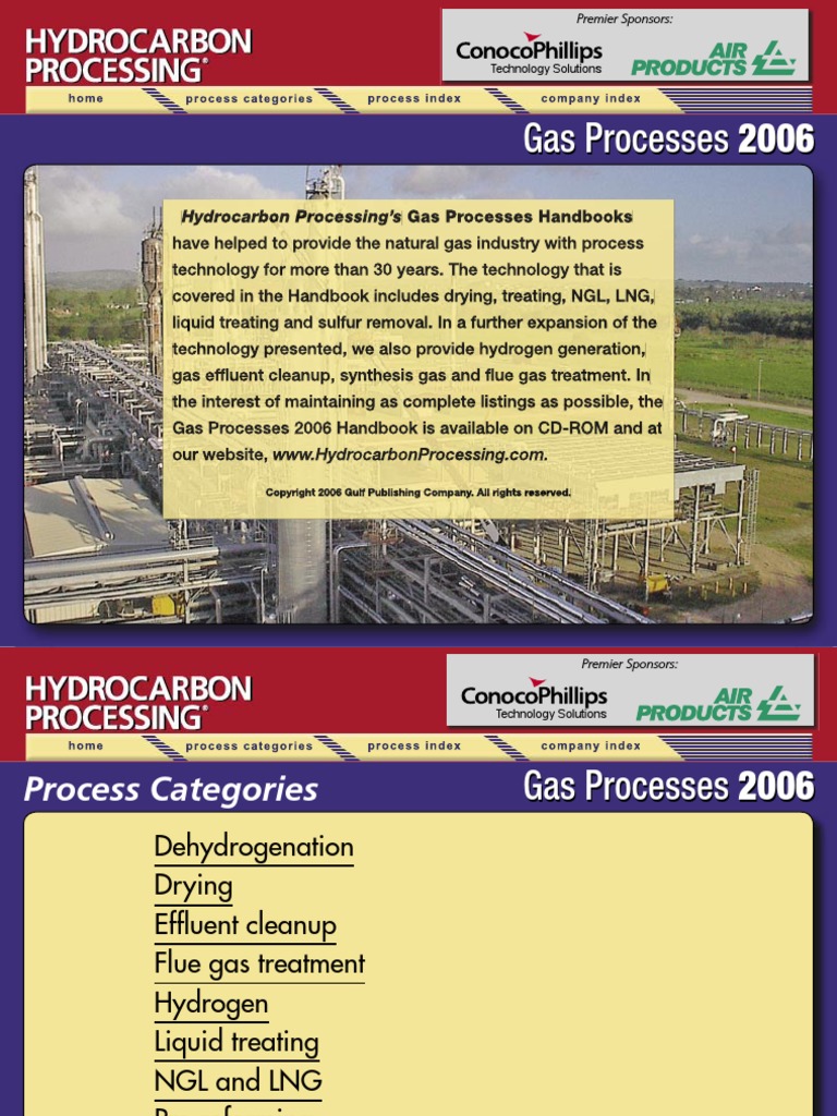 PART 1GasProcessHandbook - 2006 (PDF - Io) | PDF | Gas To Liquids ...
