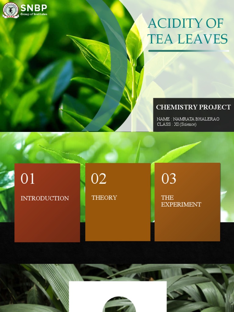 Analysis of Acidity in Tea Leaves Through a Chemistry Experiment | PDF ...