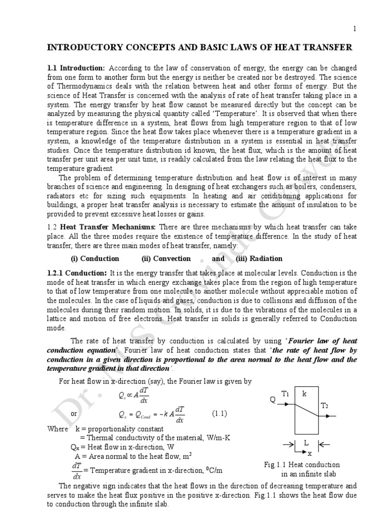 18ME63 H T Notes | PDF | Heat Transfer | Thermal Conduction