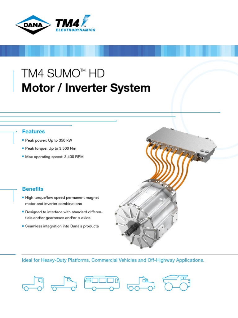Tm4 Sumo HD: Motor / Inverter System | PDF | Electric Motor | Power ...