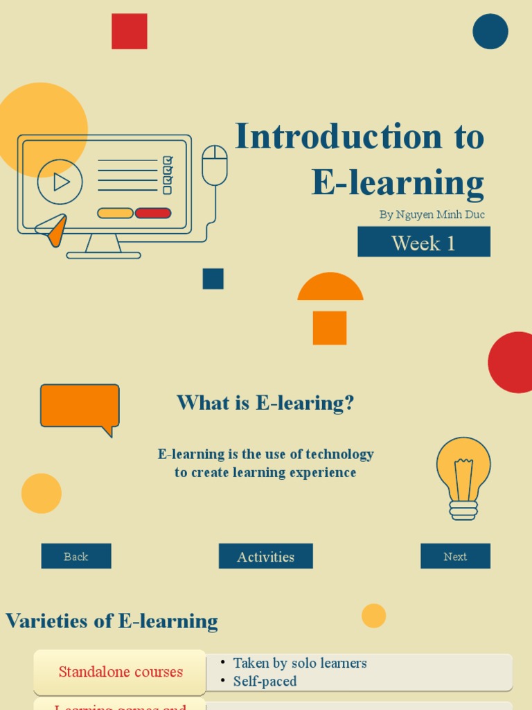 Introduction To E-Learning | PDF