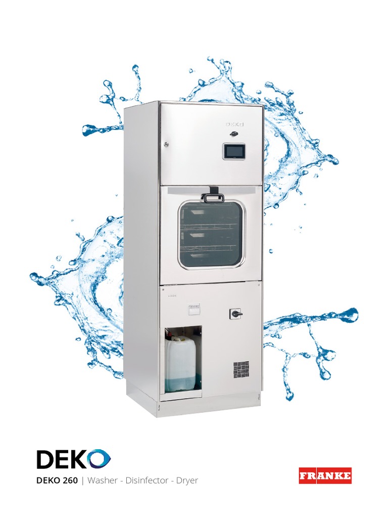 Washer - Disinfector - Dryer: DEKO 260 | PDF | Washing Machine ...